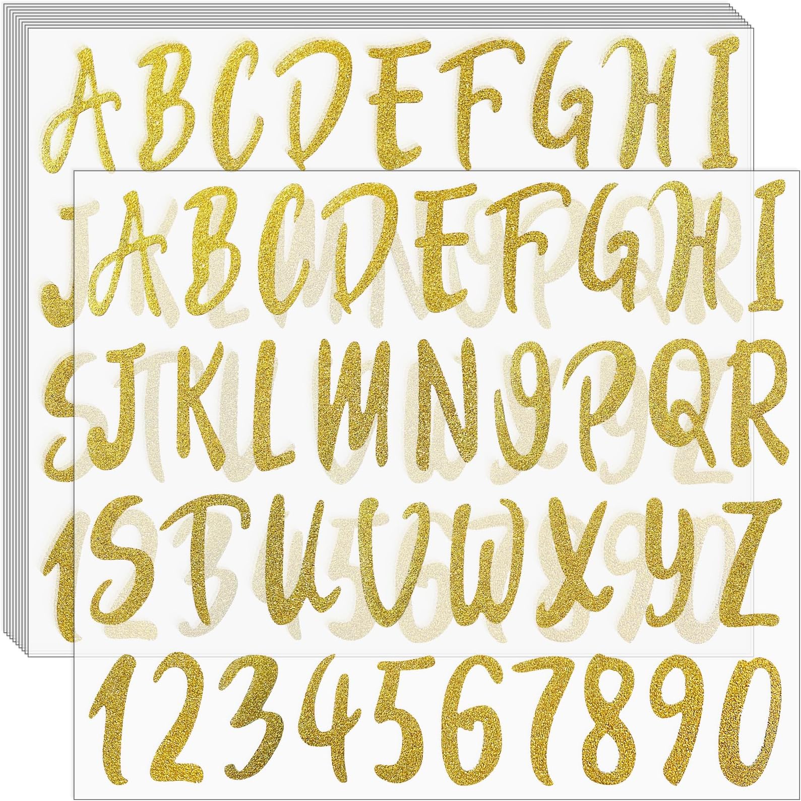 Amazon.com: Waynoda Glitter Alphabet Letter Stickers 360 Pieces 10 ...