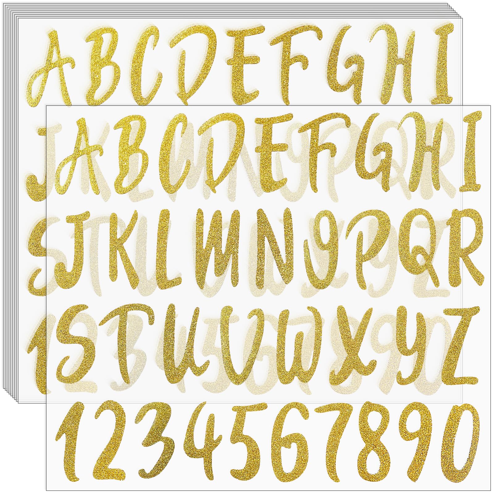Snapklik.com : Waynoda Glitter Alphabet Letter Stickers 360 Pieces 10 ...