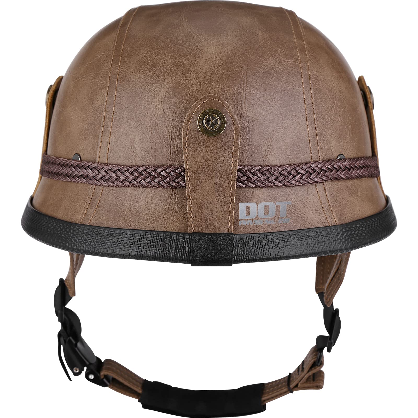 Snapklik.com : Yesmotor Motorcycle Half Helmet Retro German Handmade ...