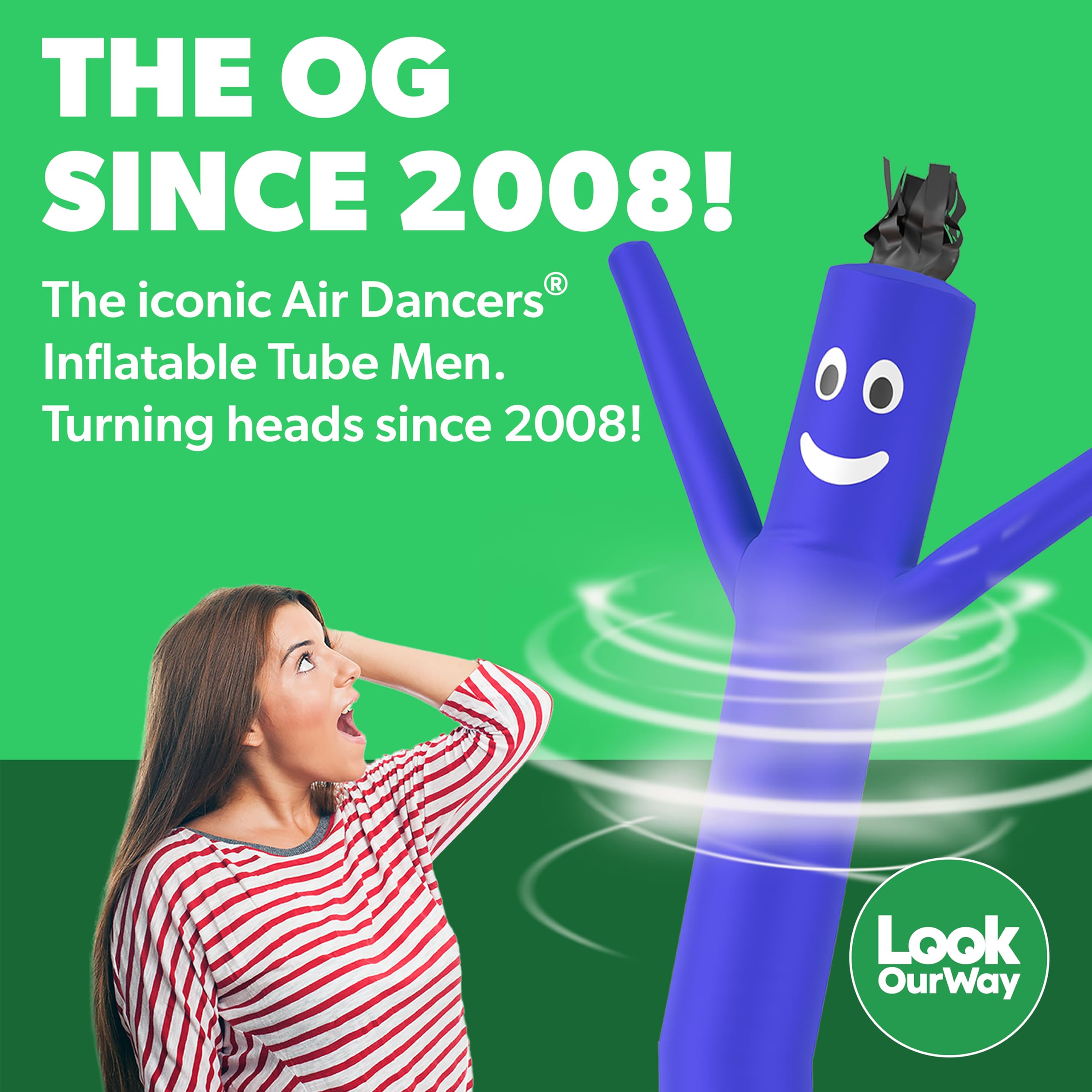 Tube Man With Blower LookOurWay Air Dancers Inflatable Tube Man Set 6 ...