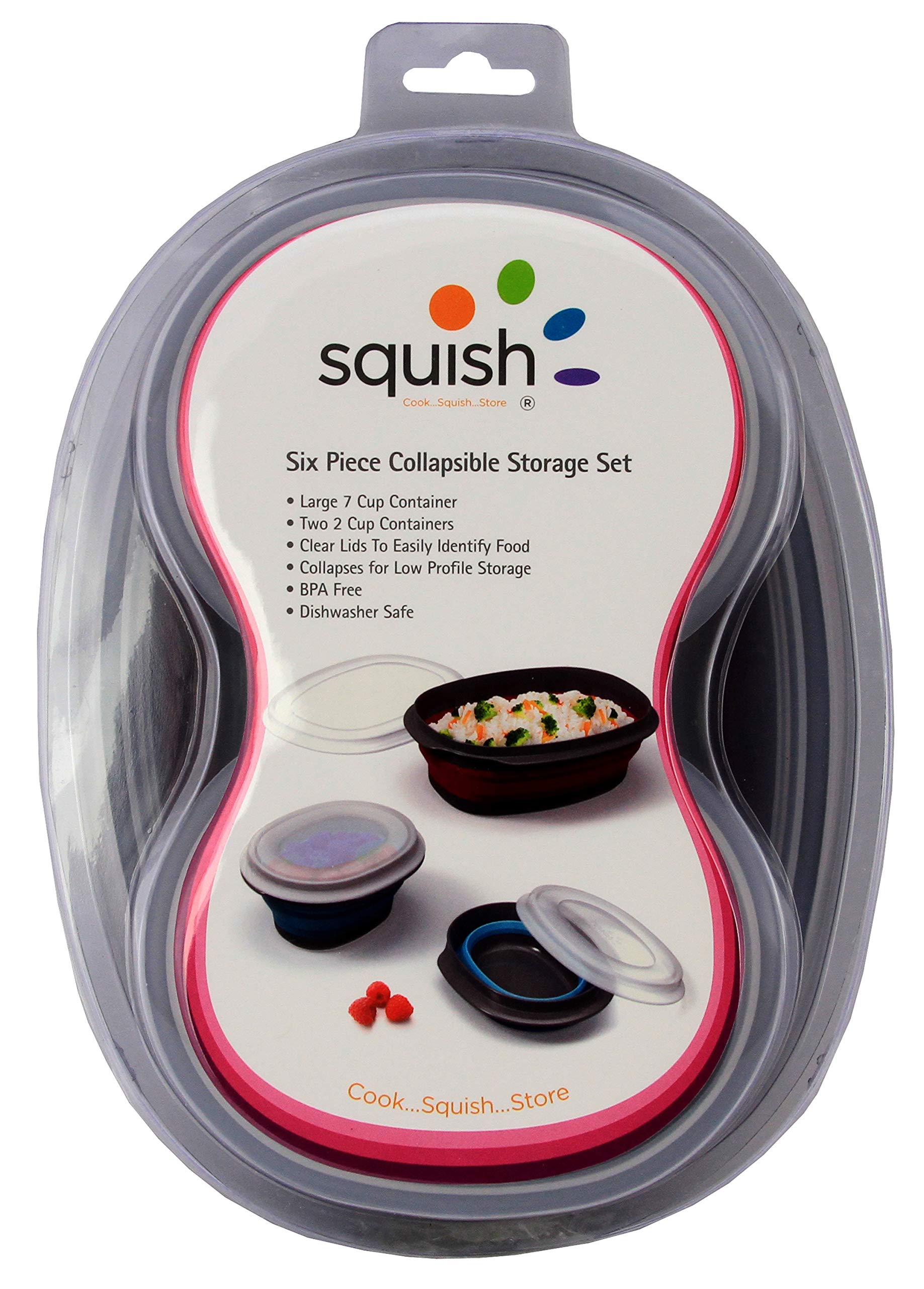 Snapklik.com : Squish Set Of 6 Collapsible Storage Containers