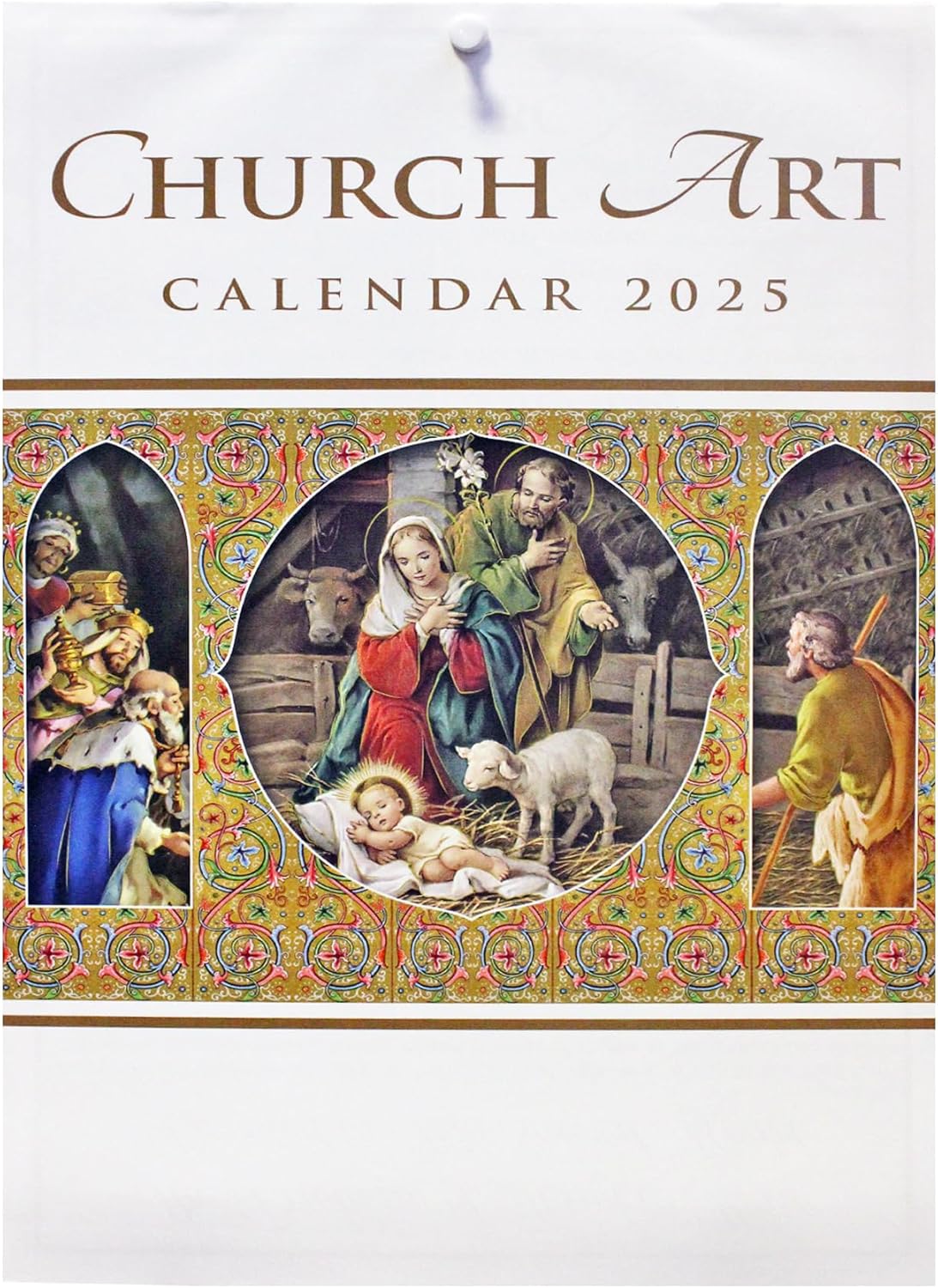 2025 Calendar Religious Church Art Wall Calendar with Bible Verses and ...