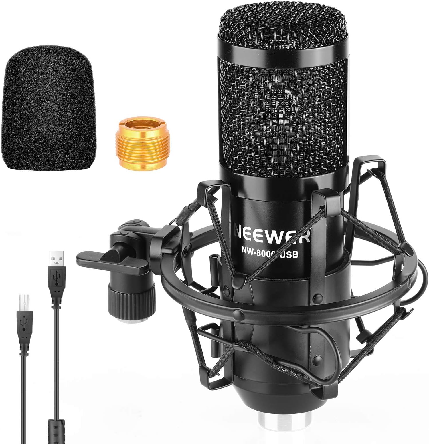 Amazon.com: Neewer NW-8000 USB Microphone, 192KHz/24Bit Supercardioid ...