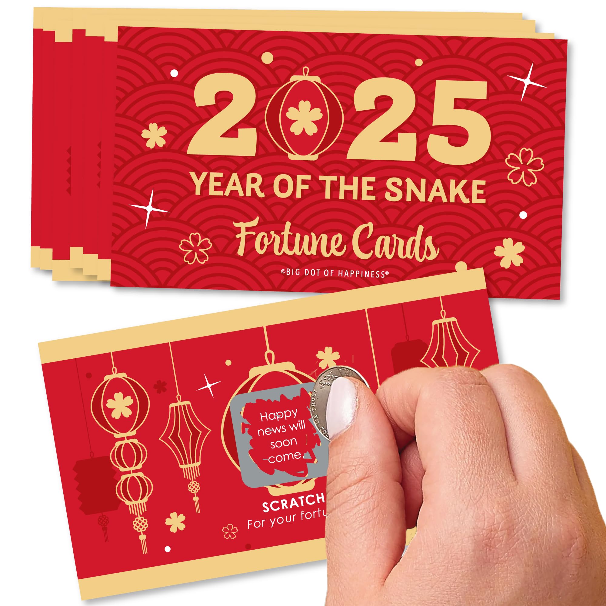 Amazon.com: Big Dot of Happiness Lunar New Year - 2025 Year of The ...