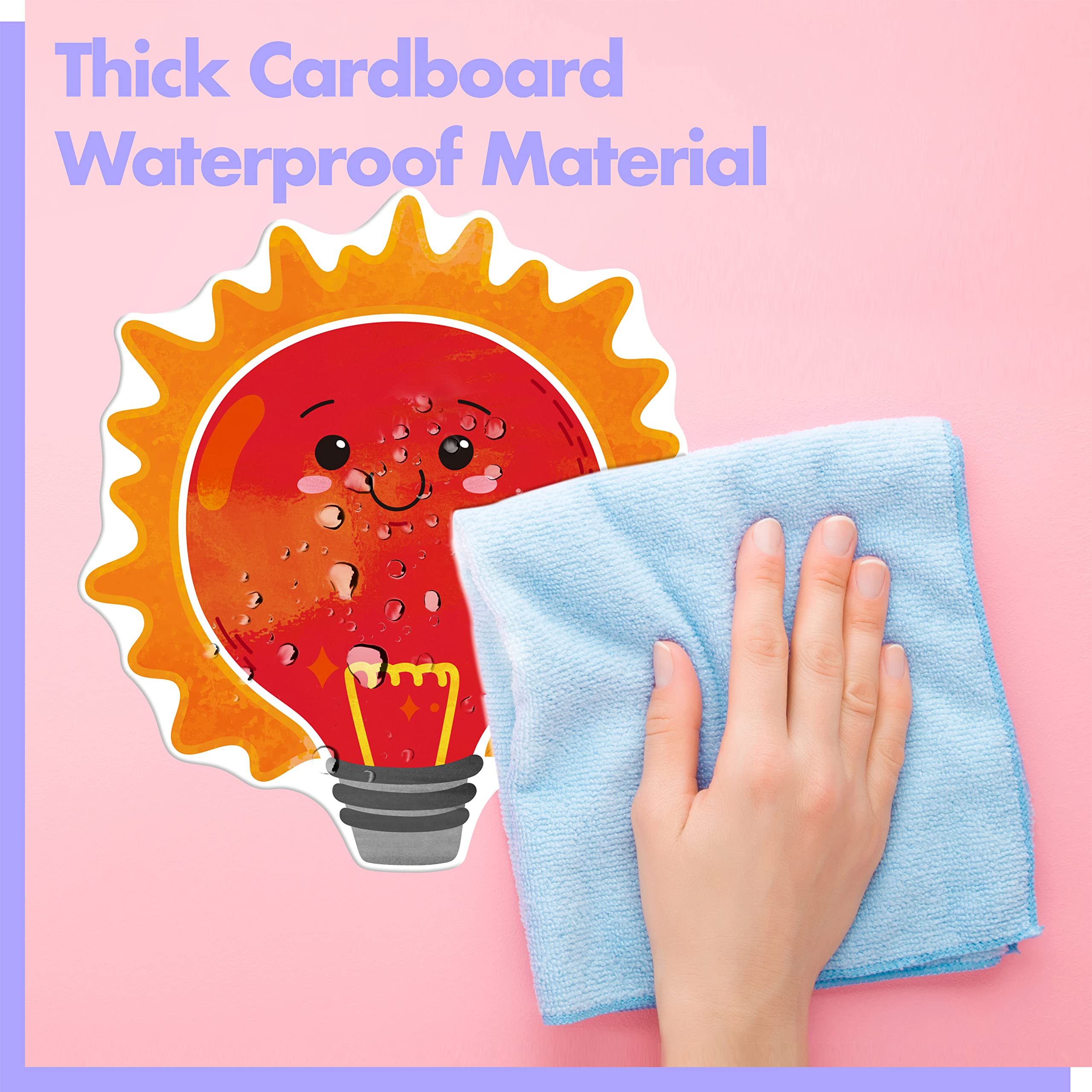 Snapklik.com : 50 PCS Light Bulb Cutouts, Double-Sided Printing ...