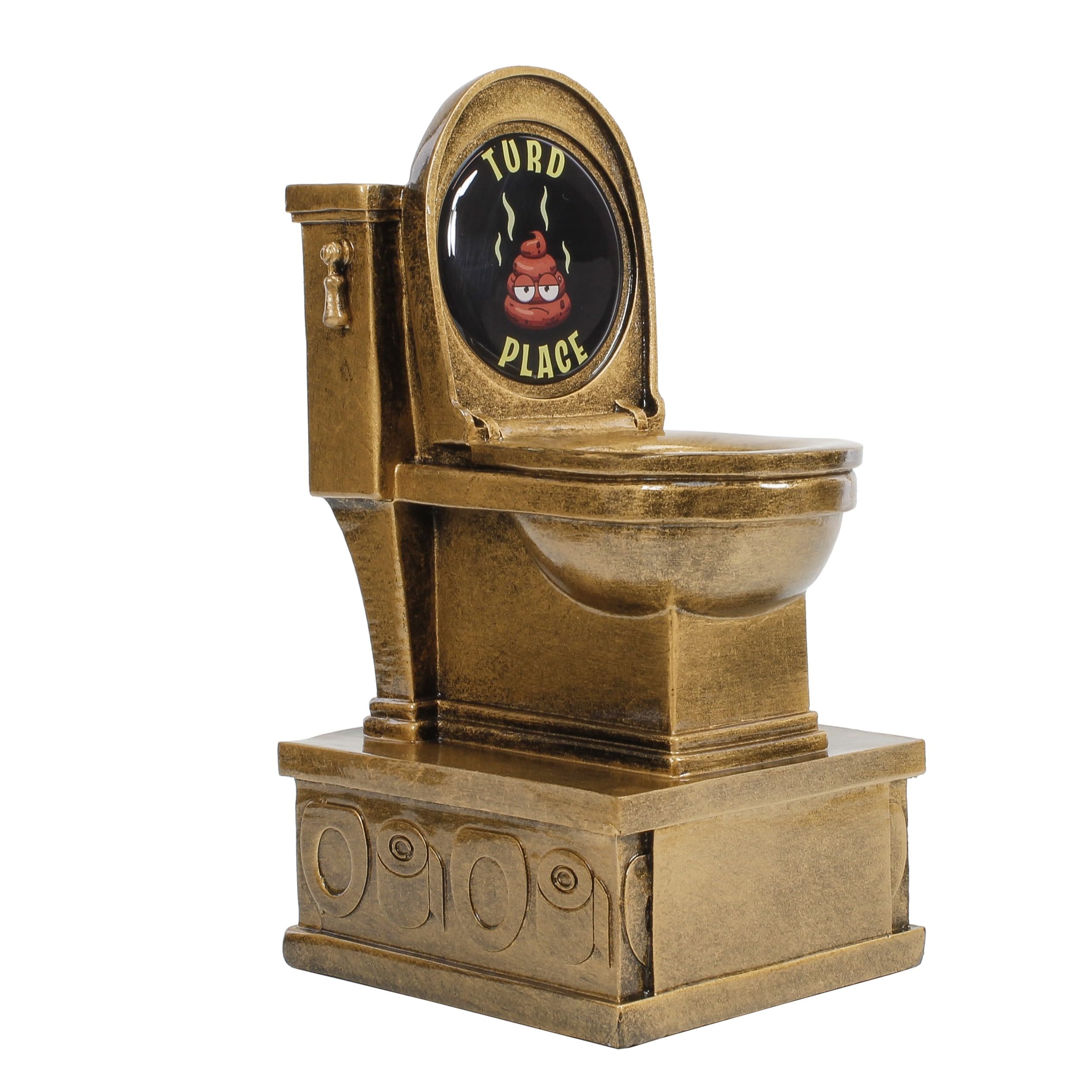 Snapklik.com : Decade Awards Action Pedestal Gold Toilet Bowl Trophy ...