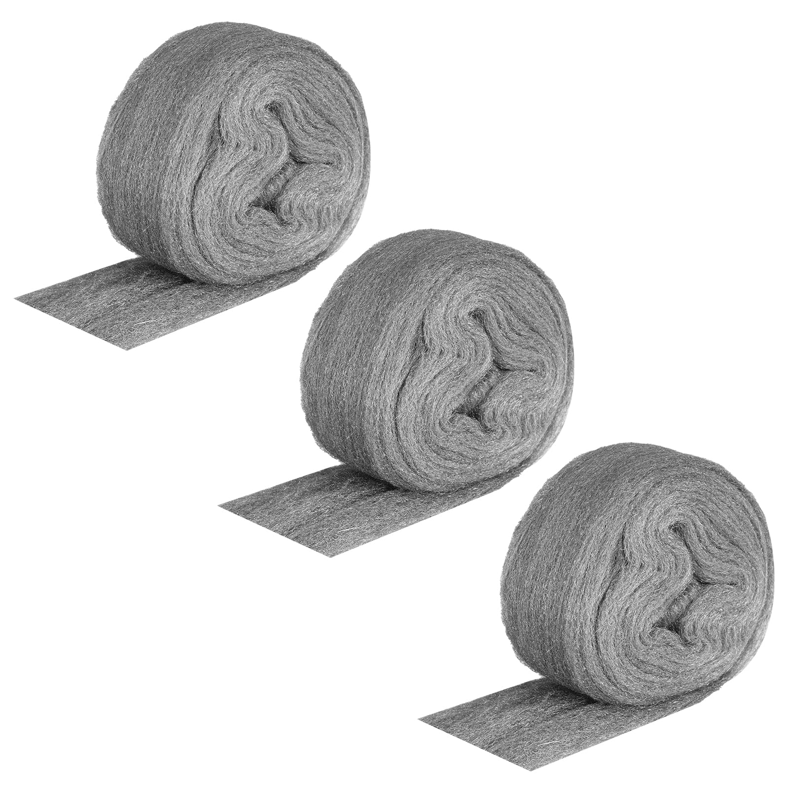 3 Pack Steel Wool for Mice Control 3 Inch x10 Ft Flexible Stainless ...