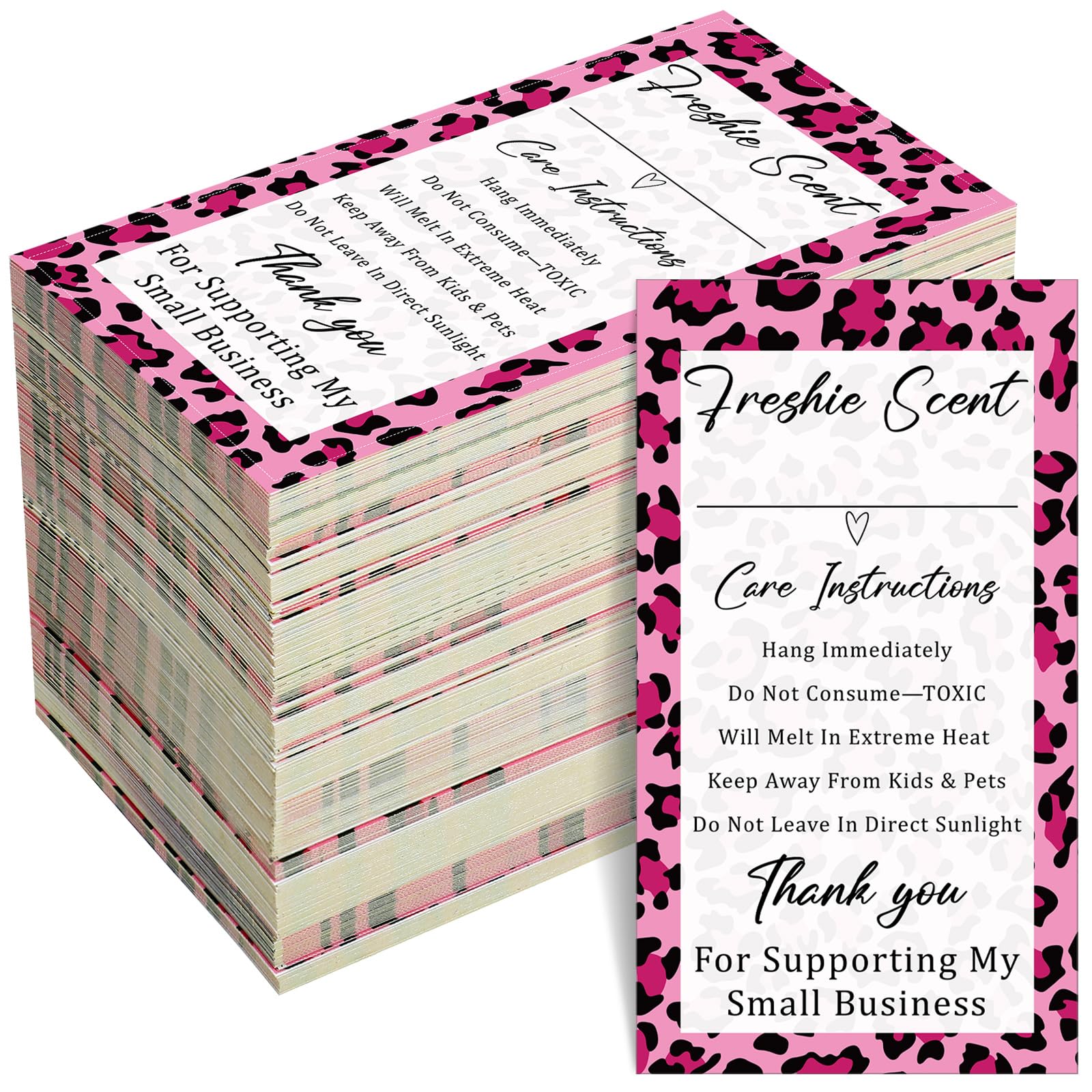 Amazon.com : 300 Pcs Freshie Care Instruction Stickers Freshie Label ...