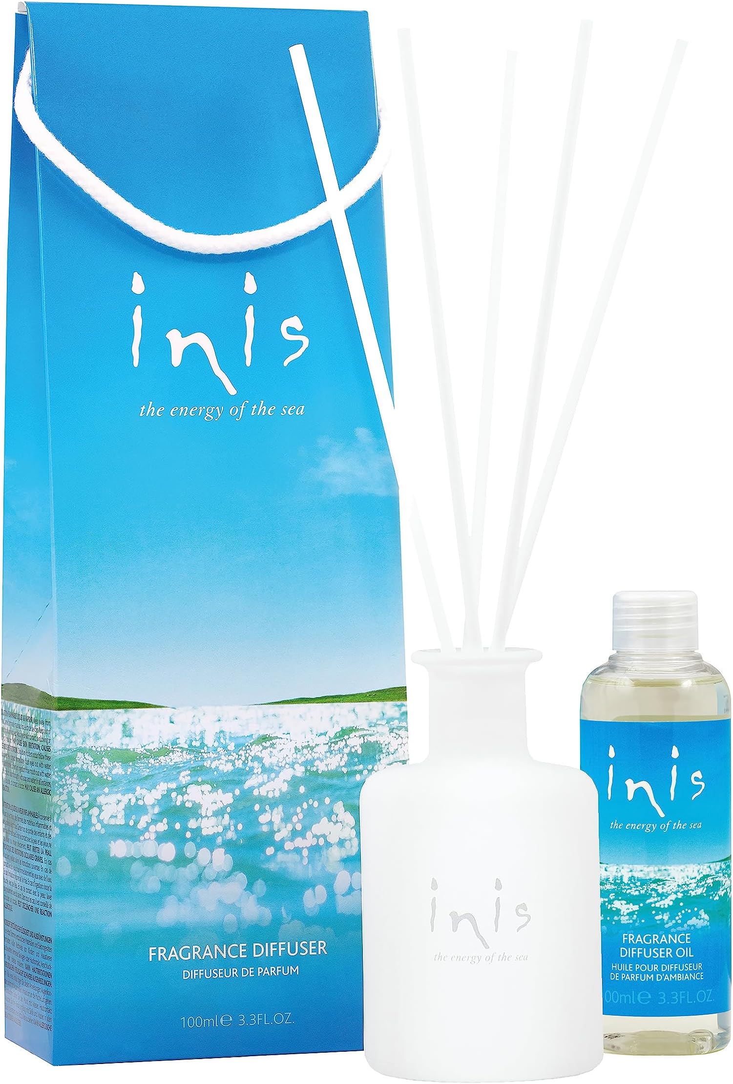 Amazon.com: Inis The Energy of The Sea Fragrance Diffuser Set 3.3 Fluid ...