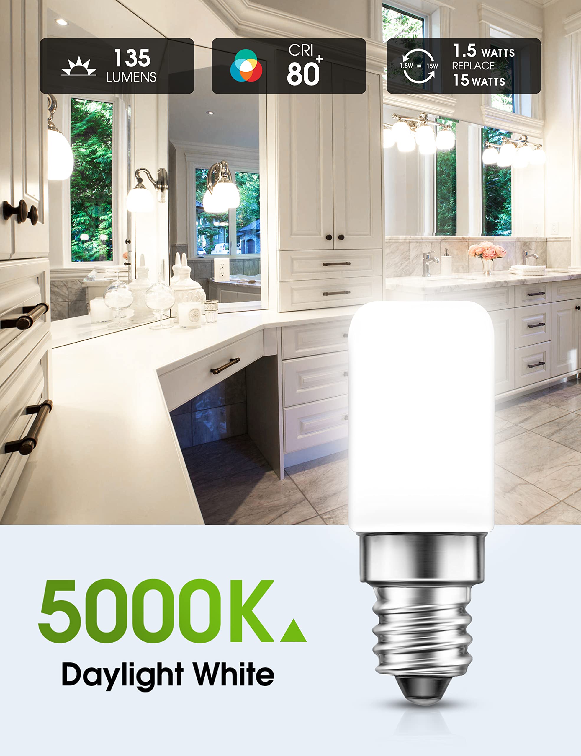 LOHAS C7 LED Bulb, 15 Watt Light Bulbs Equivalent(1.5W), S6 Mini LED ...