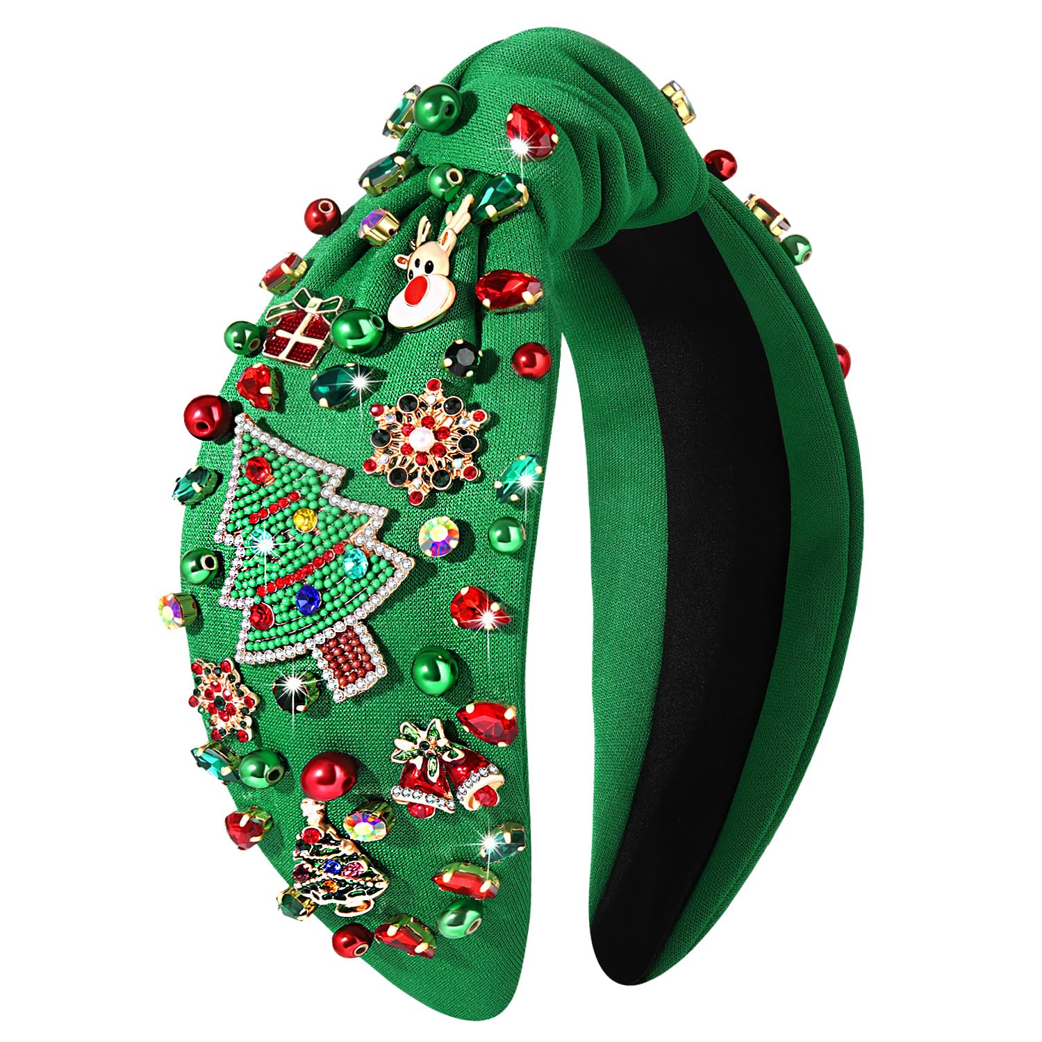 Amazon.com : NVENF Christmas Headband for Women, Big Xmas Tree 3 ...