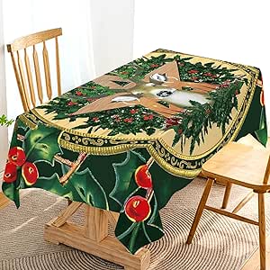 Amazon.com: Hafangry Yule Tablecloth Christmas Pagan Winter Solstice ...