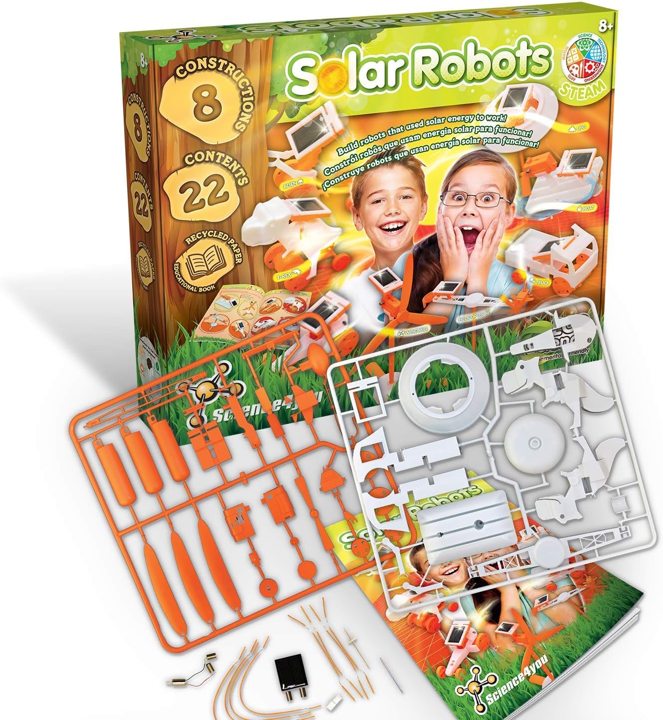 Science4you Solar Robots Construction Kit for Kids 8+ Years – Mechanics ...