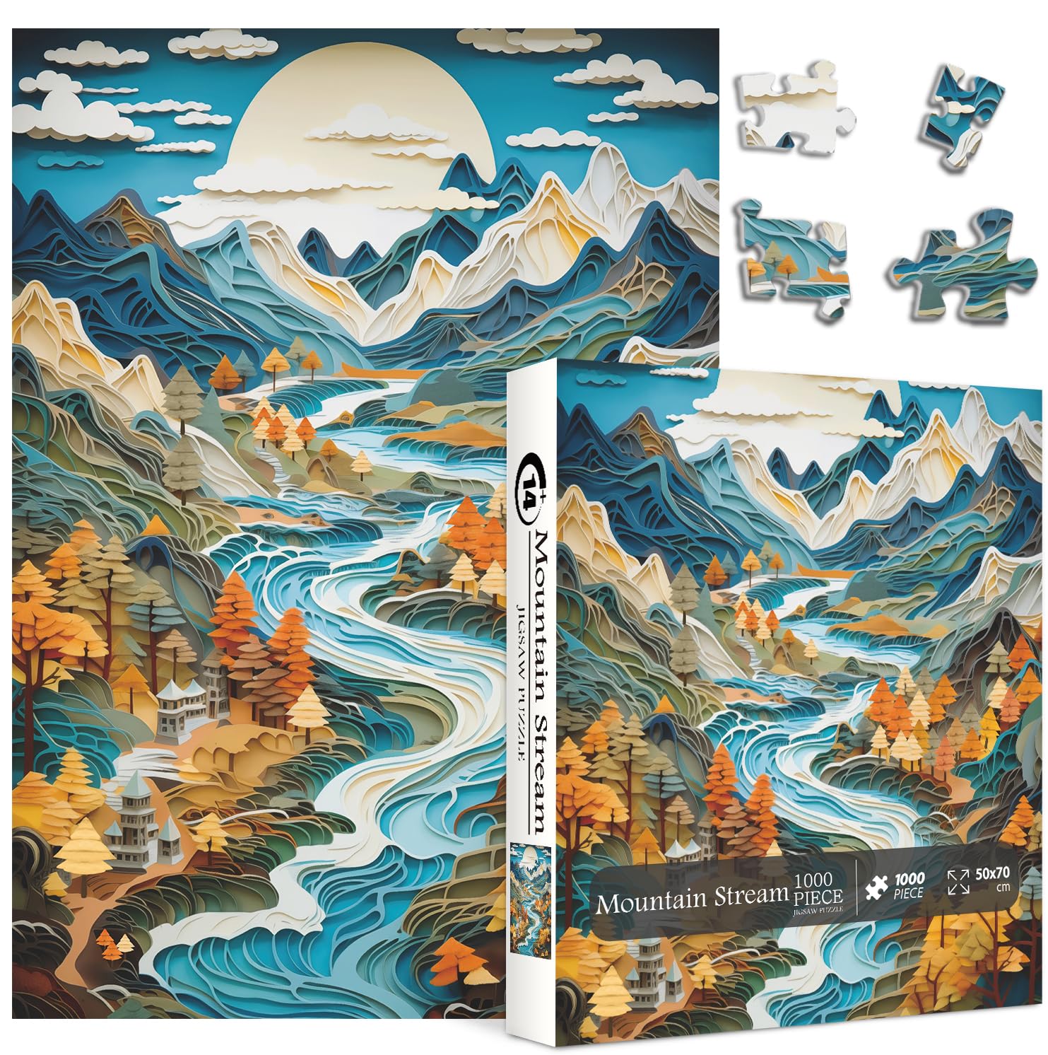 Amazon.com: Landscape Puzzles for Adults 1000 Pieces, Nature Mountain ...