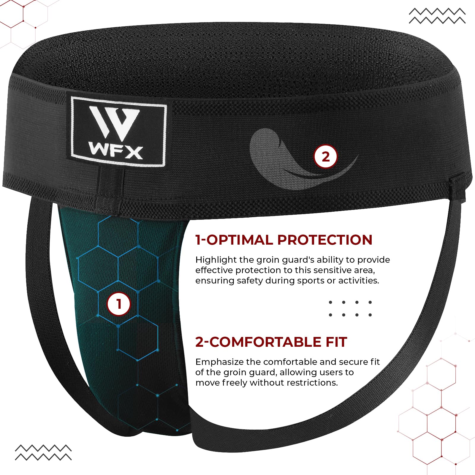 WFX Kids Groin Guard Cup MMA Muay Thai Training Sparring Groin ...