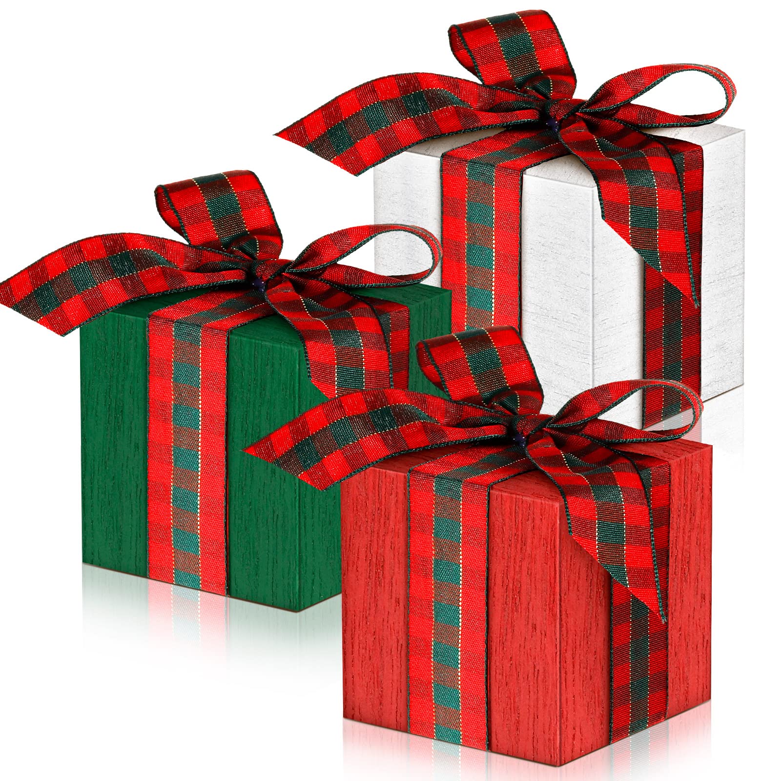 Amazon.com: 3 Pcs Christmas Table Centerpieces Christmas Rustic Wood ...