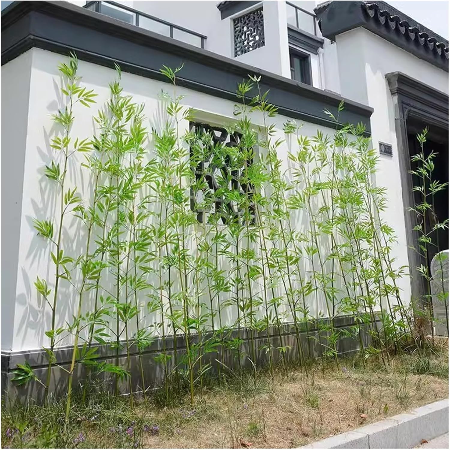 Amazon.com: Outdoor Artificial Bamboo Plants Tall, 3 4 5 6 6.5 7 feet ...