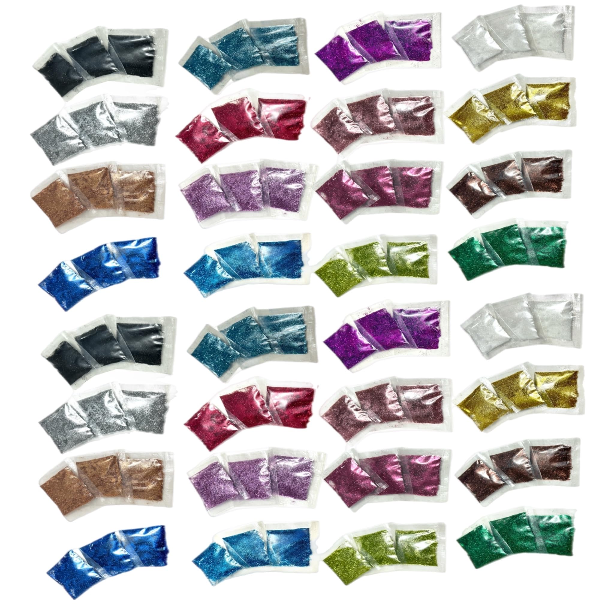 Amazon.com: 96 Fine Glitter Packets Arts Crafts Slime Epoxy Resin Body ...