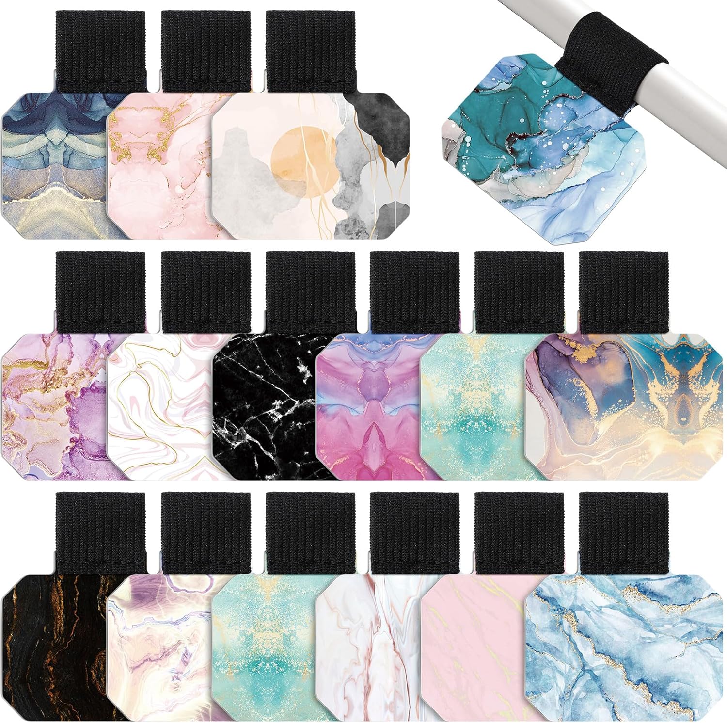 Amazon.com : Woanger 16 Pack Pen Loop Holder for Notebook Self Adhesive ...