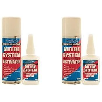 2 x Bond It Joiners Mitre Mate Two Part Instant Bond Glue Wood MDF ...