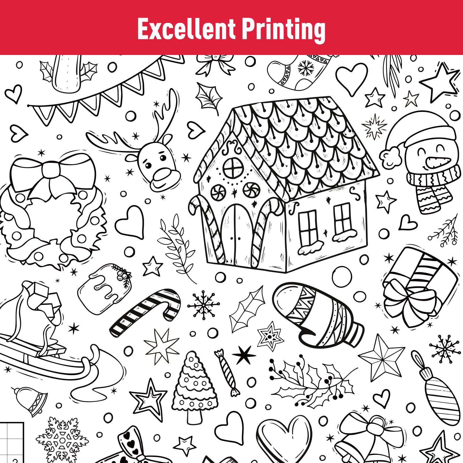 Snapklik.com : Christmas Coloring Tablecloth, Christmas Crafts For Kids ...