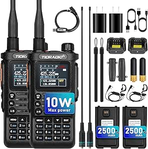 Amazon.com: TIDRADIO TD-H8 (2 Gen) 10W HighPower Ham Radio Handheld,APP Programmable,Long Range ...