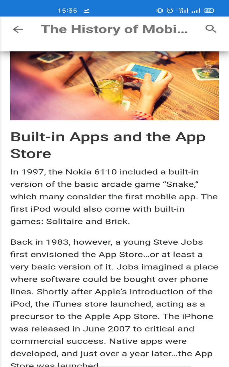 The History of Mobile Apps - App on Amazon Appstore