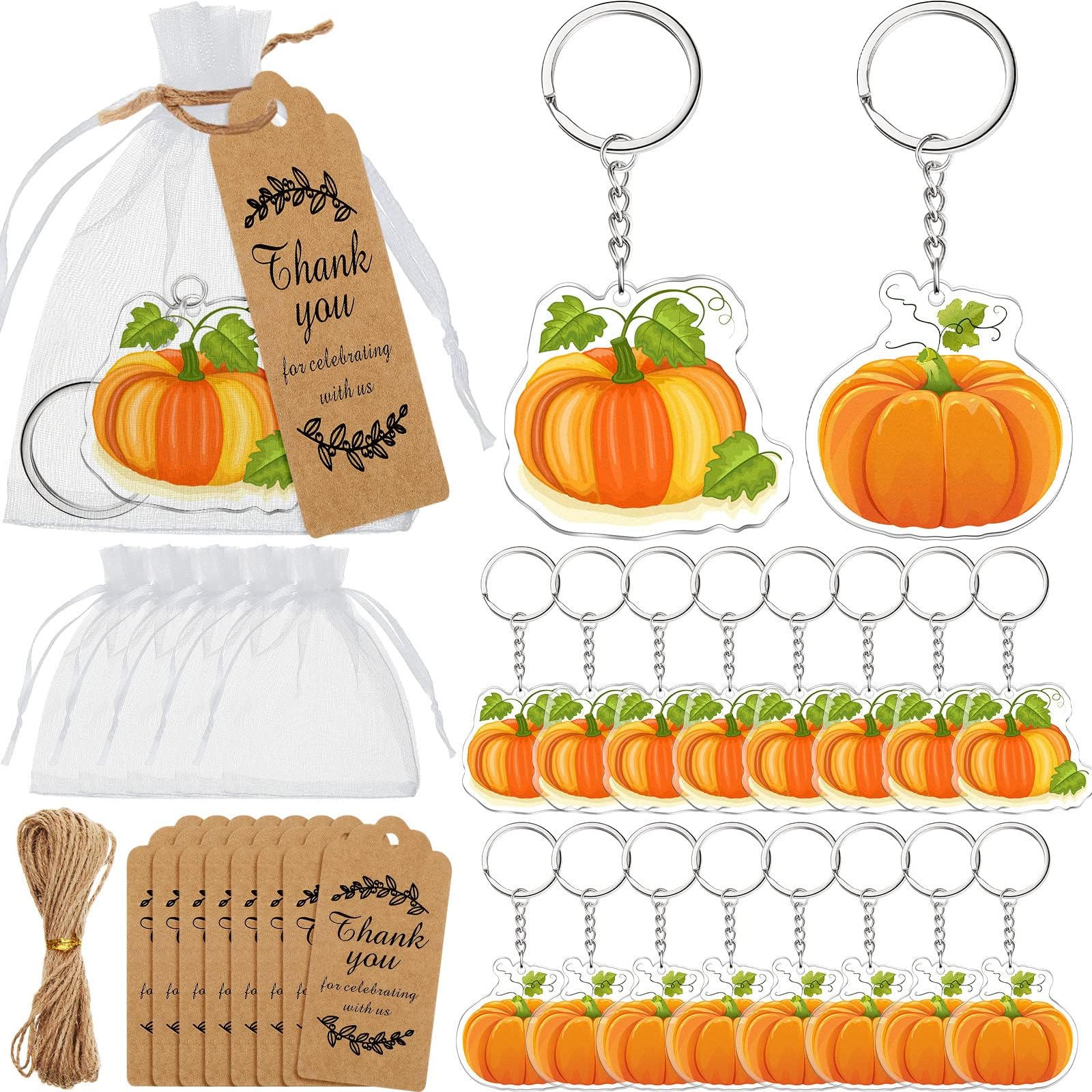 Amazon.com : Cholemy 120 Pcs Thanksgiving Fall Party Favors Bulk ...