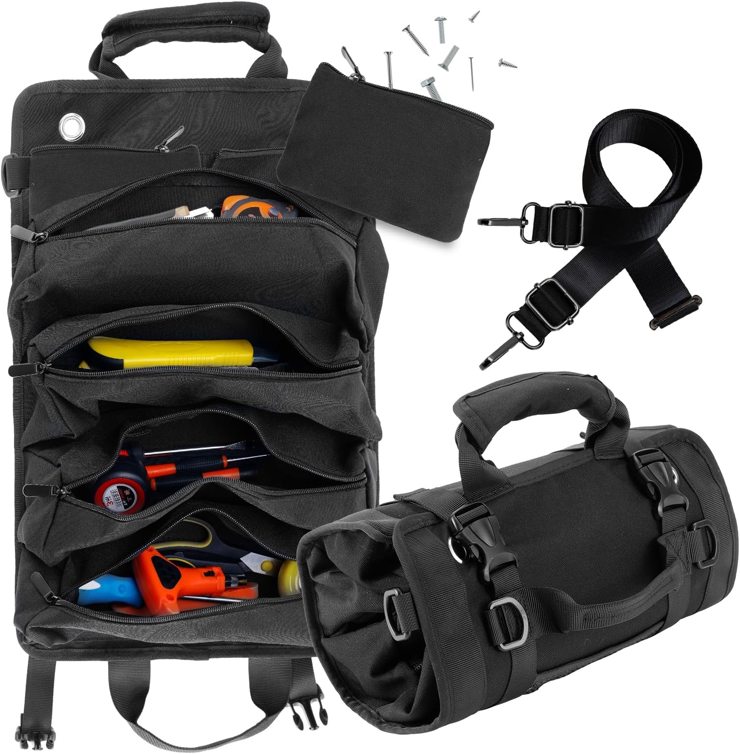 Winshall Tool Organizers - Small Tool Bag Detachable Pouches, Heavy ...