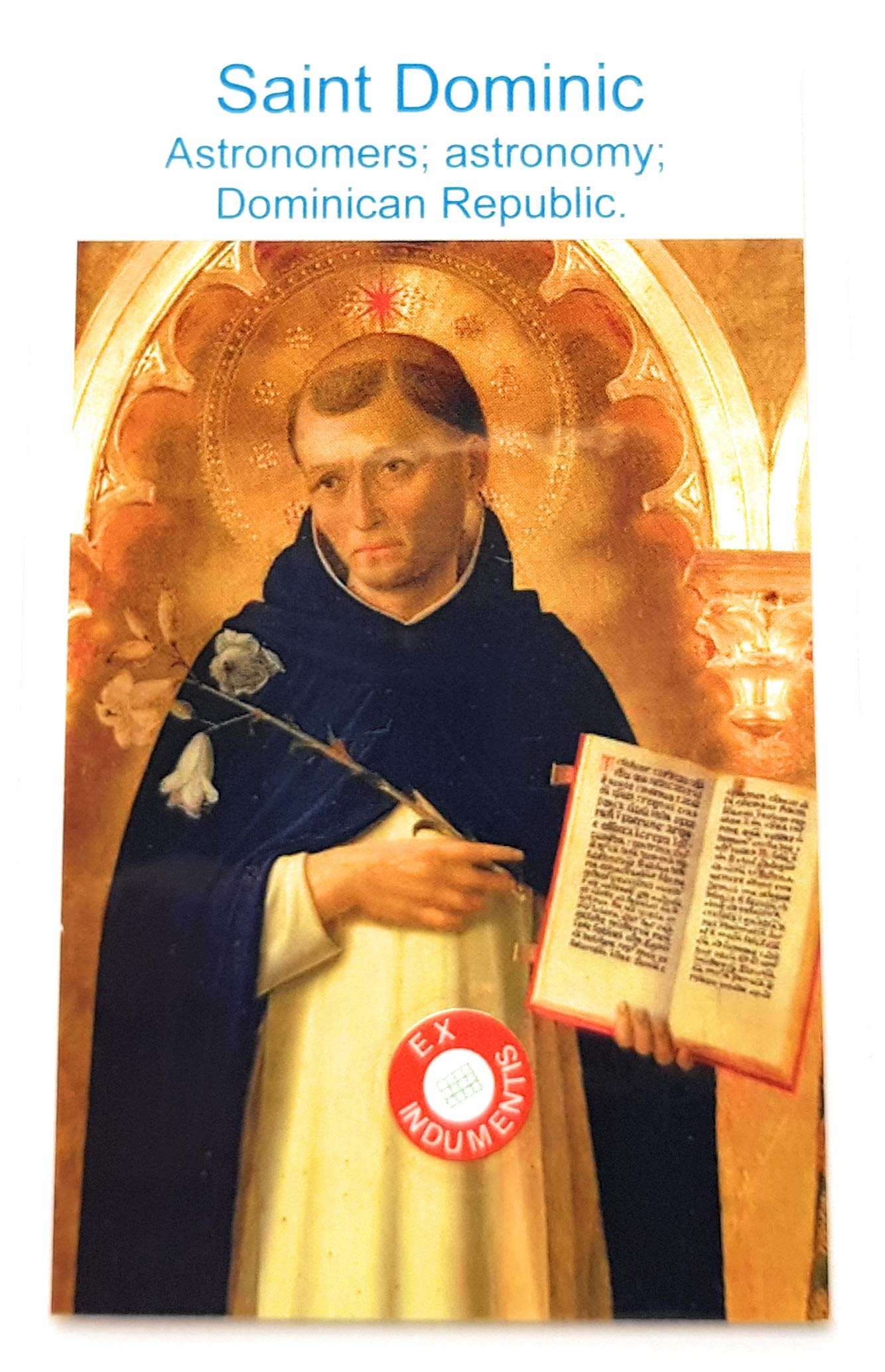 Buy Relic Card 3rd Class of Saint Dominic Patron of Astronomers ...
