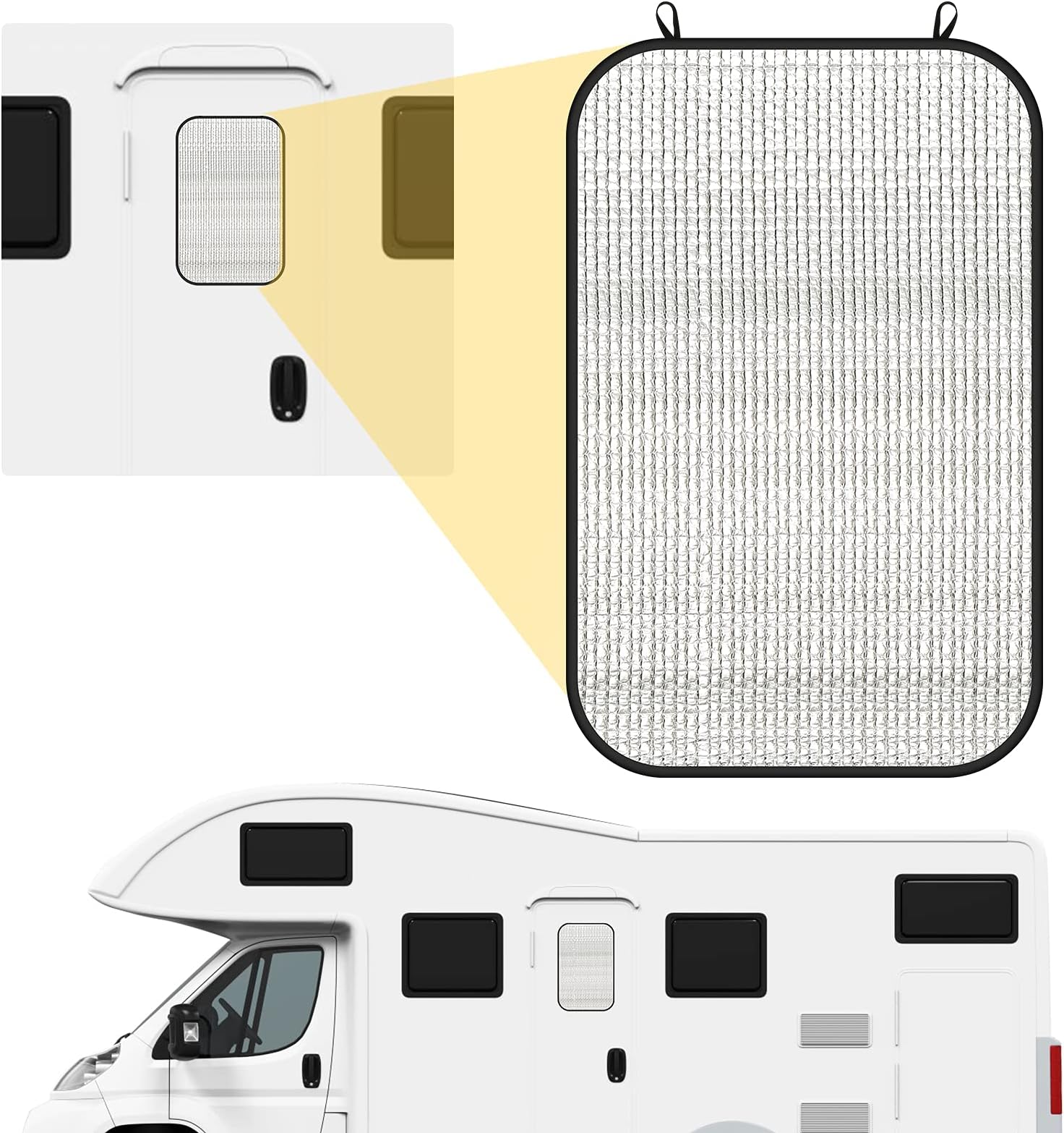 Amazon.com: RVNOVUS RV Window Shade - 16X25 Sun Shield Solar Entry Door ...