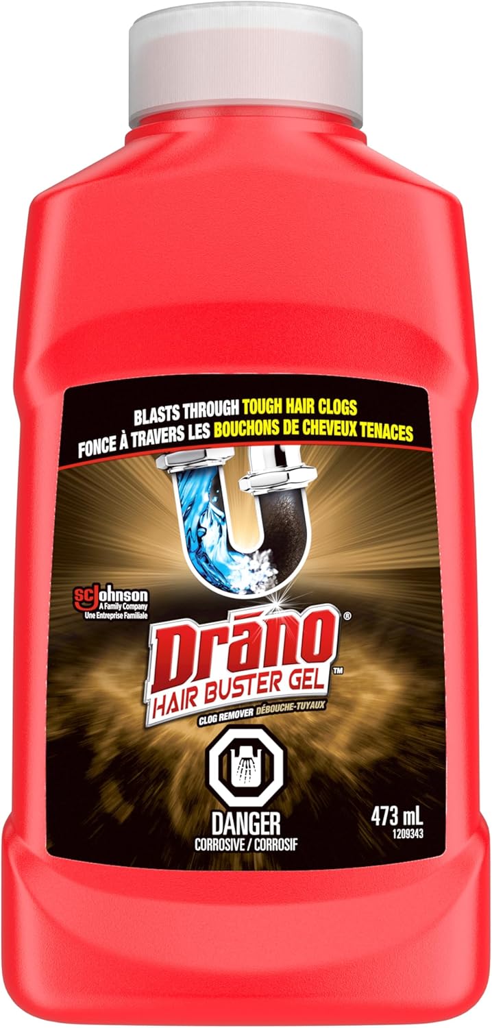Drano Hair Buster Gel Remover, Drain Clog Remover and Cleaner for ...