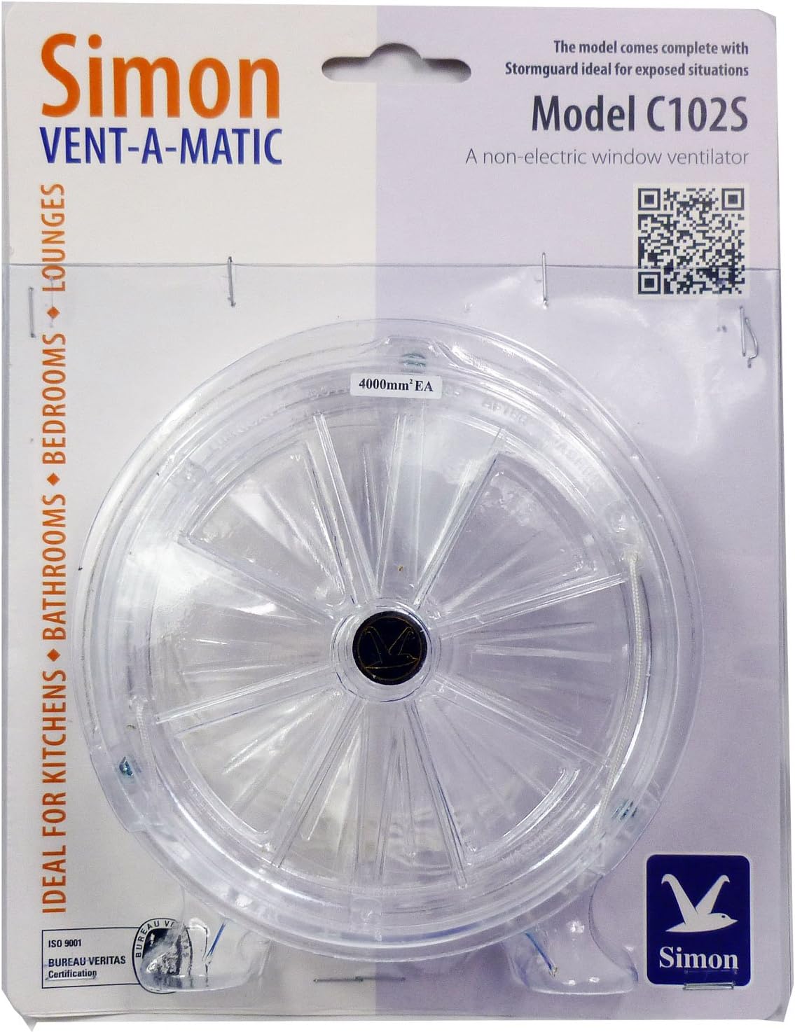 Vent-a-matic Rotary Ventilator 106 with Stormguard Model C106S : Amazon ...