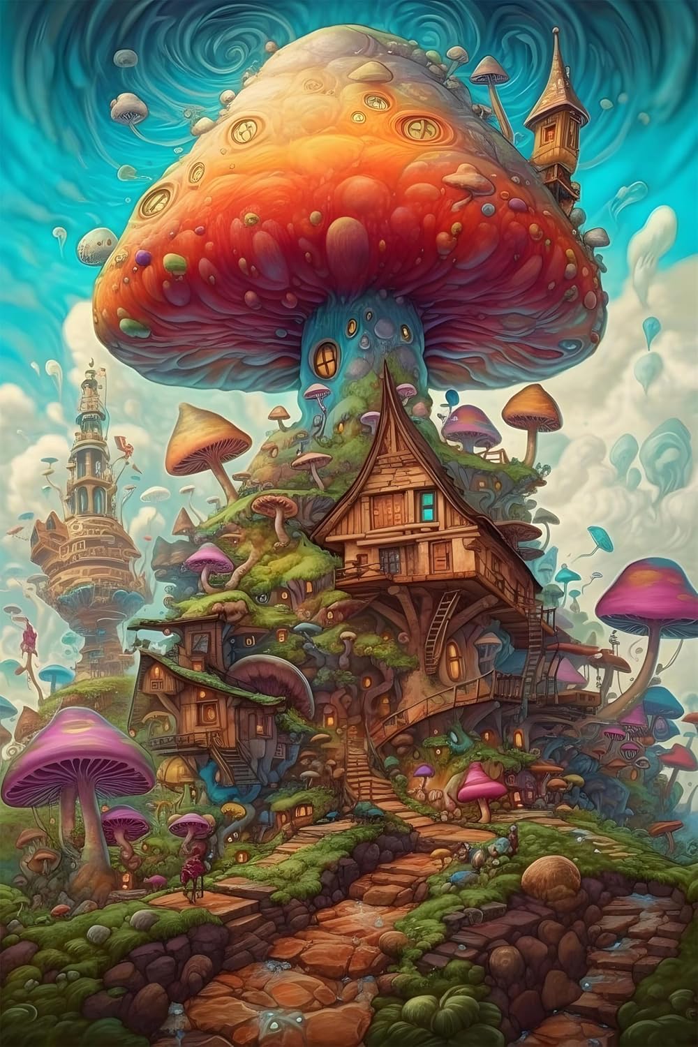 Amazon.com: ZQNLO Diamond Painting Art - Mushroom Diamond Painting Kits ...