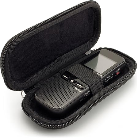 iGadgitz Black Neoprene Pouch Sleeve Case for Digital Voice Recorders ...