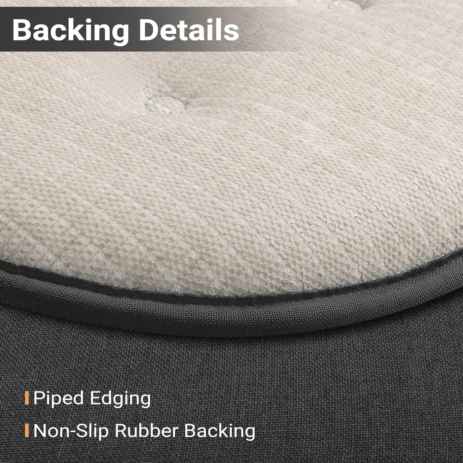 U-Shaped Chair Cushions for Dining Chairs 4 Pack, Memory Foam Chair ...