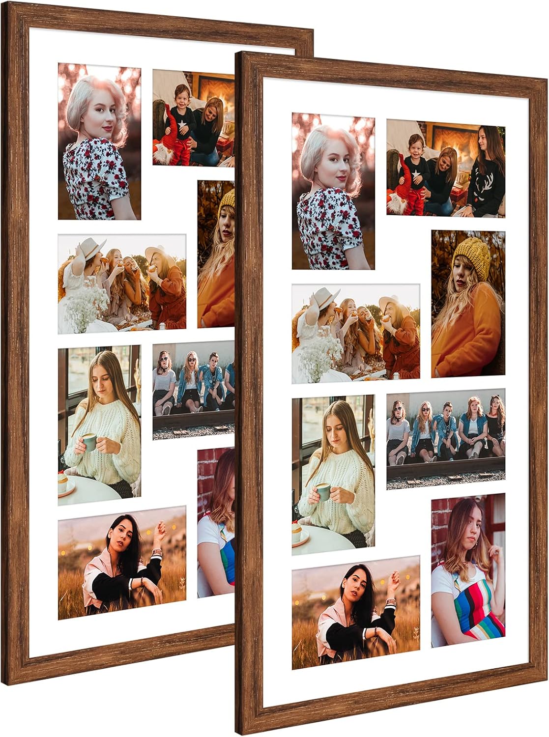 Amazon.com - KSROECUD 11.8x21.8 Collage frame with 8 Openings 4X6 ...