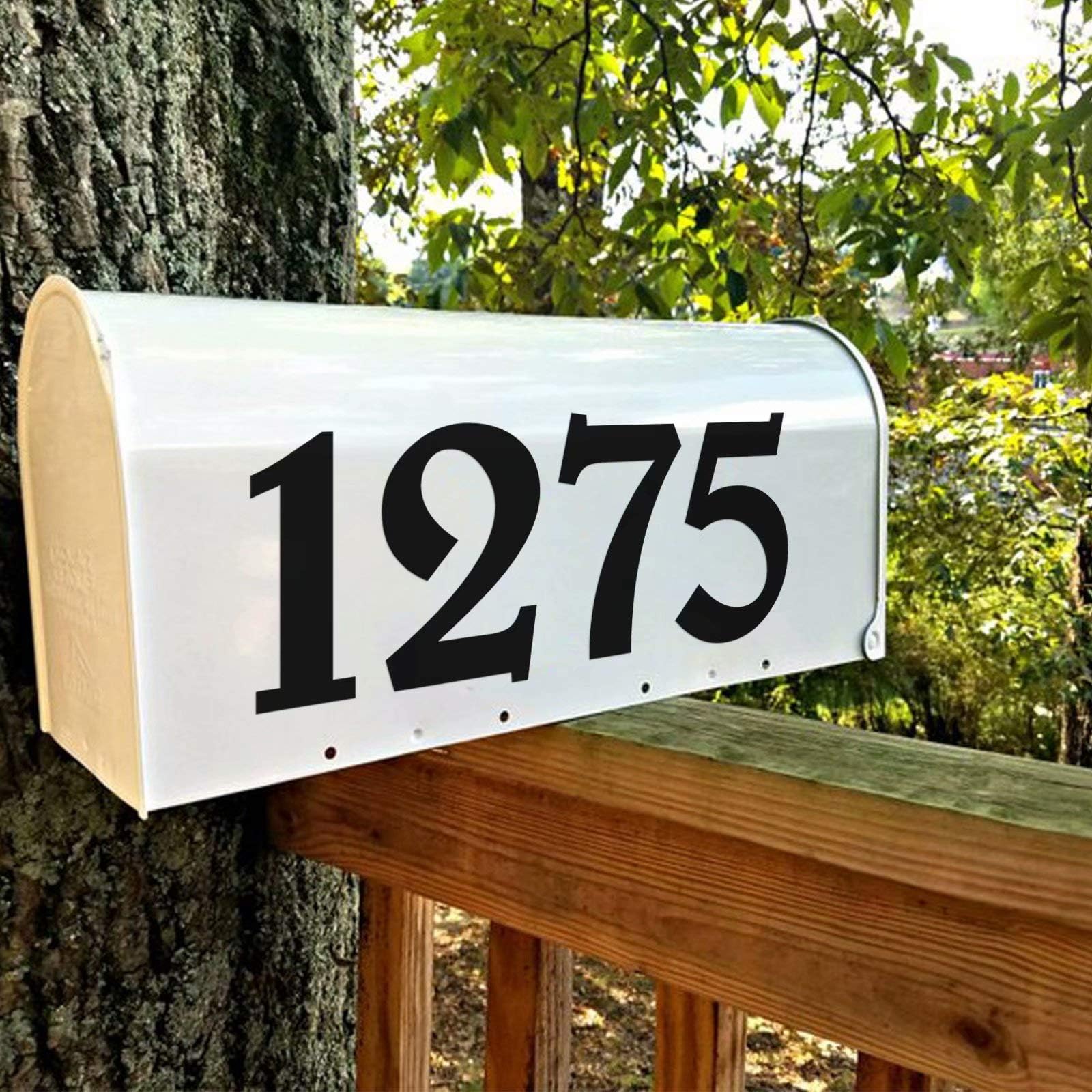 Amazon.com: 3 Inch Black Mailbox Numbers Stickers, 4 Set Waterproof ...