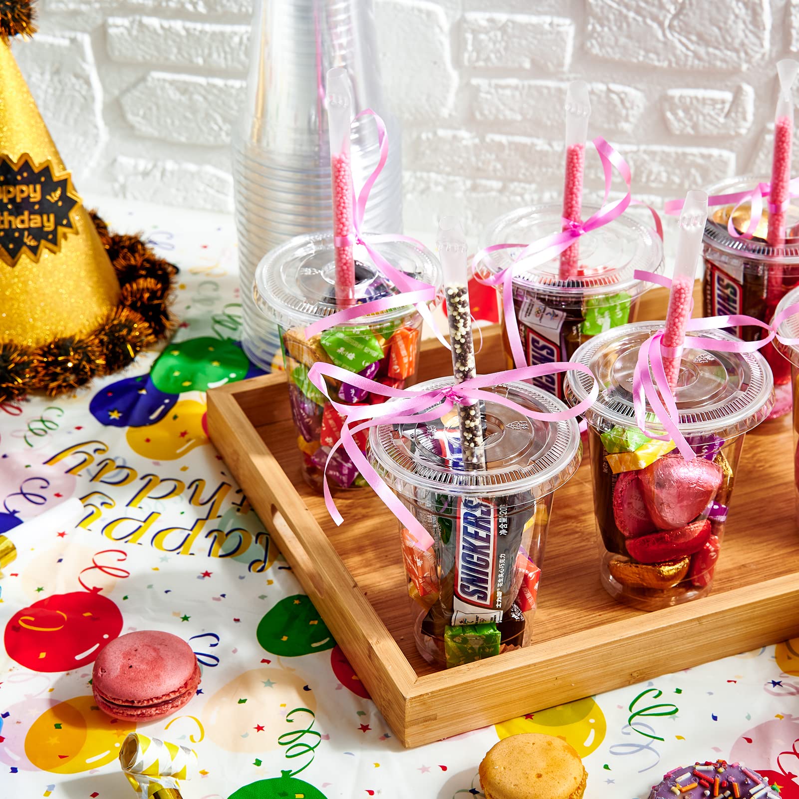 Snapklik.com : Lilymicky 200 Sets 10 Oz Clear Plastic Cups