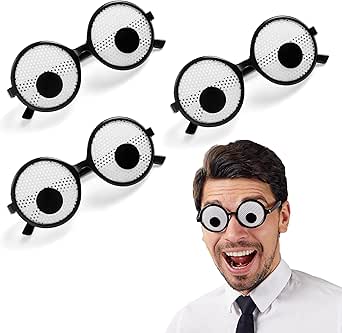 Amazon.com: Spooktacular Creations 3PCS Eyes Glasses, Halloween Funny ...