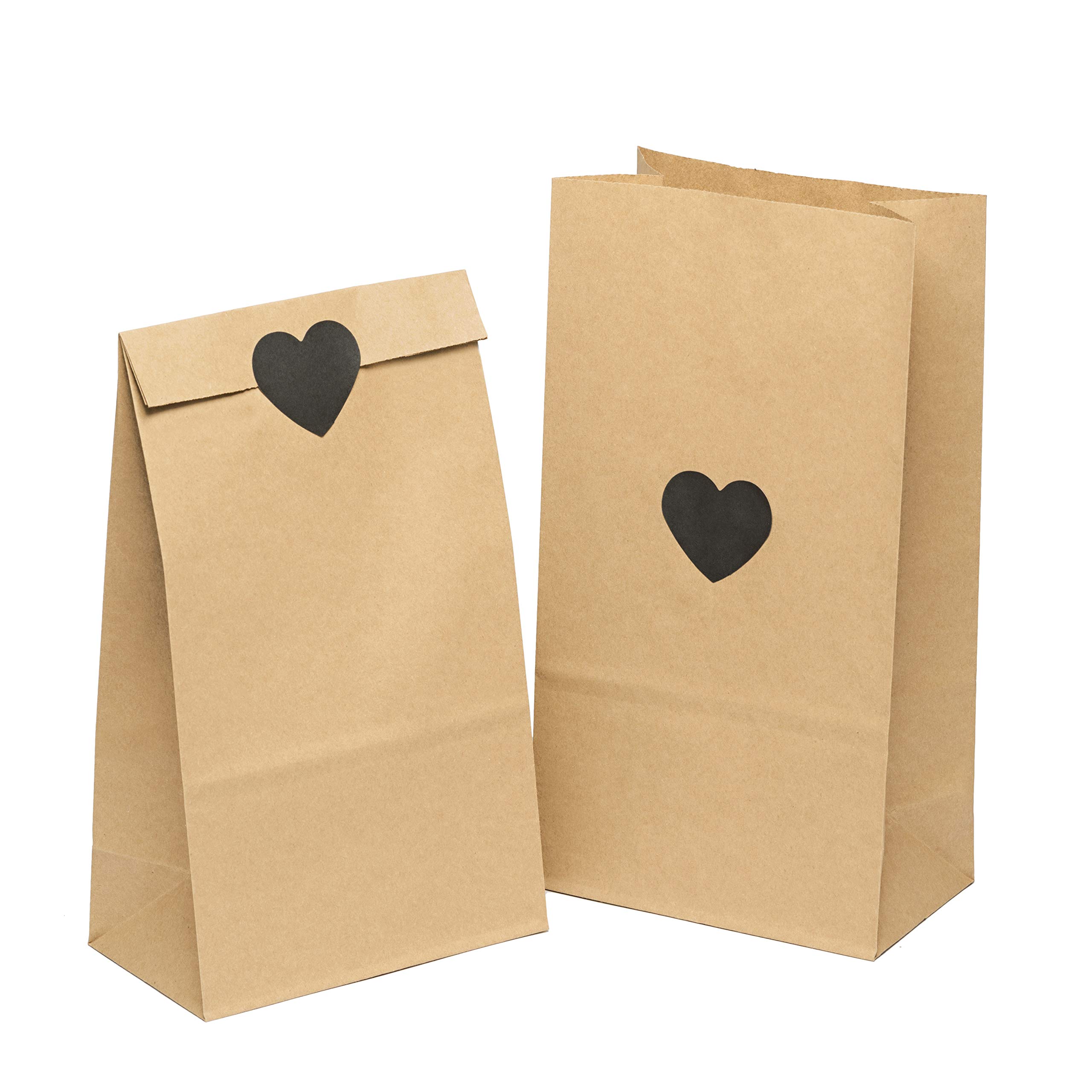 50 Pack Brown Paper Bags With 50 Stickers Paper Bags | Desertcart Sri Lanka