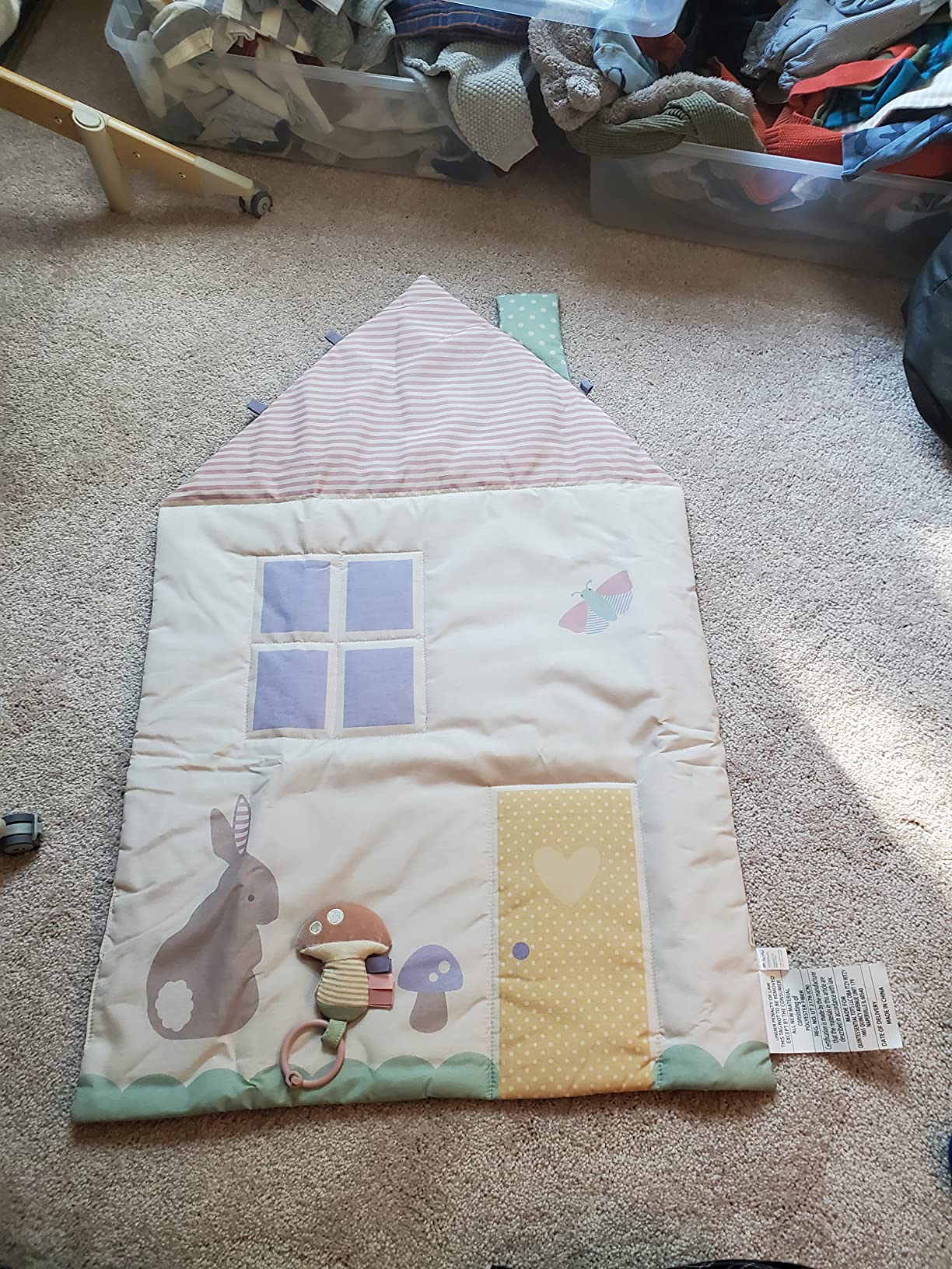 $7/mo - Finance Itzy Ritzy Tummy Time Play Mat, Includes Cloud-Shaped Bolster, Mirror & Crinkle ...