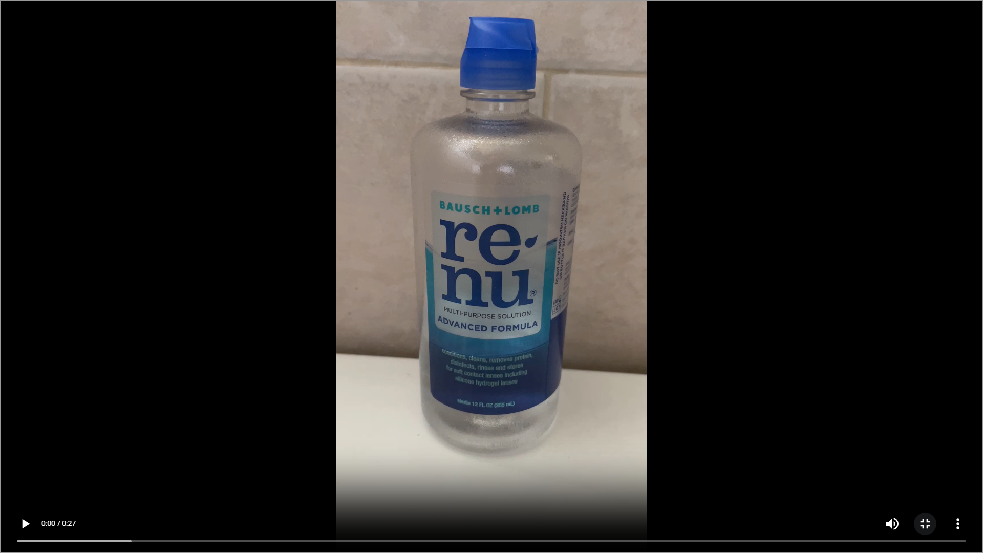 Watch Review of Renu Advanced Formula Contact Lens Solution on Amazon Live