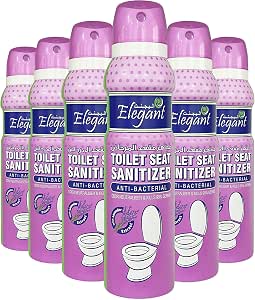 Elegant Toilet Seat Sanitizer Spray – Pack of 6 – 150ML – Disinfectant ...