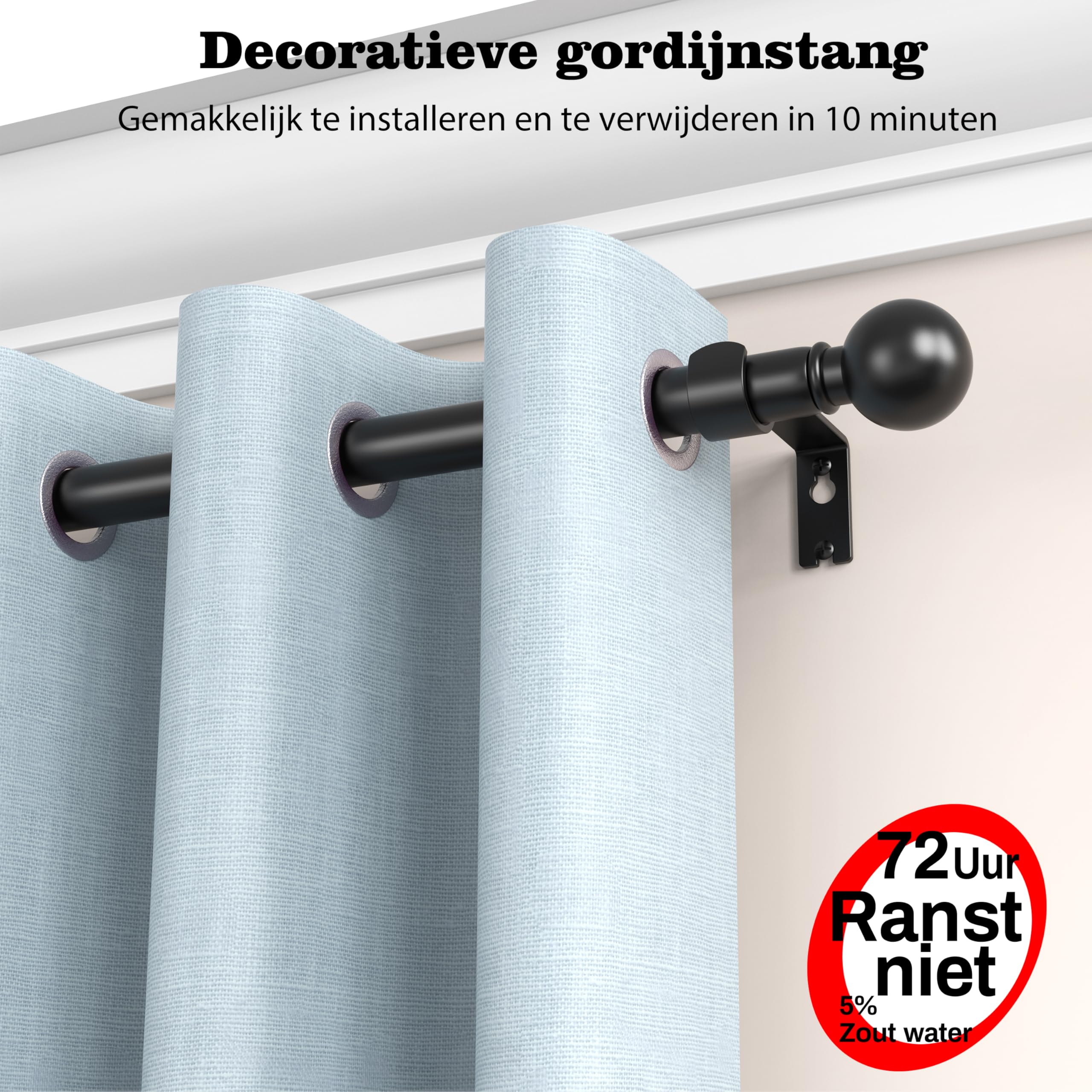 Continuous Curtain Rod Amazon.com: Decorative Window Curtain Rod