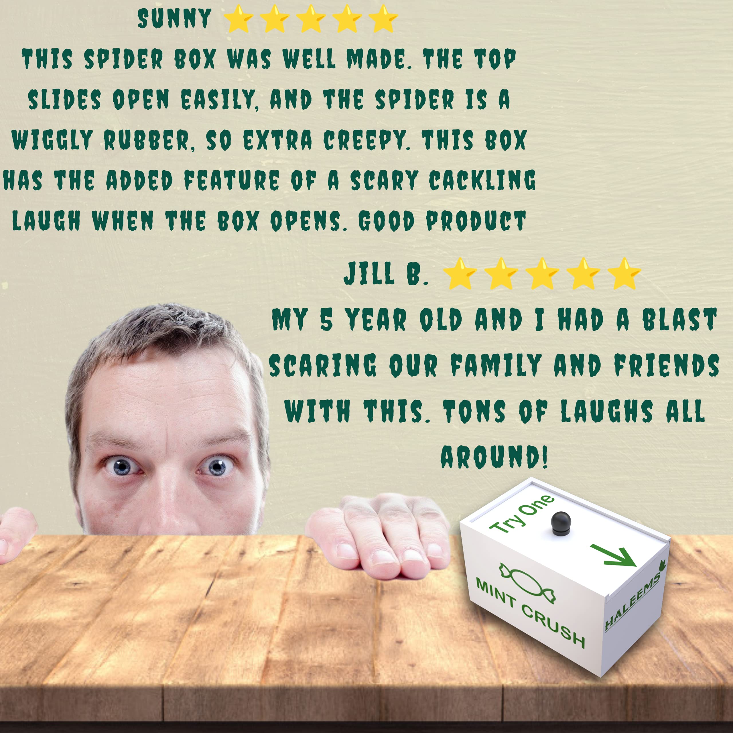 HALEEMS Spider in a Box Prank Gift - The Only Spider Box Prank with ...