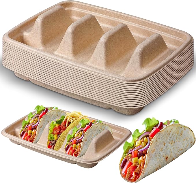 Amazon.com: 15PCS Disposable Taco Holders for Party, Premium Paper Taco ...