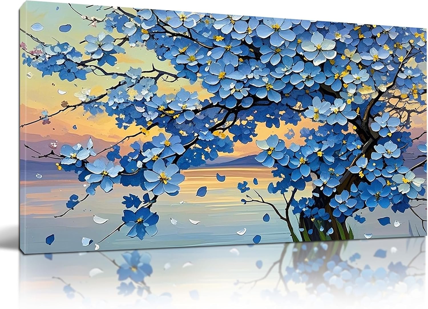 Amazon.com: MUSM Blue Wall Art Large Tree of Life Wall Art for Living ...