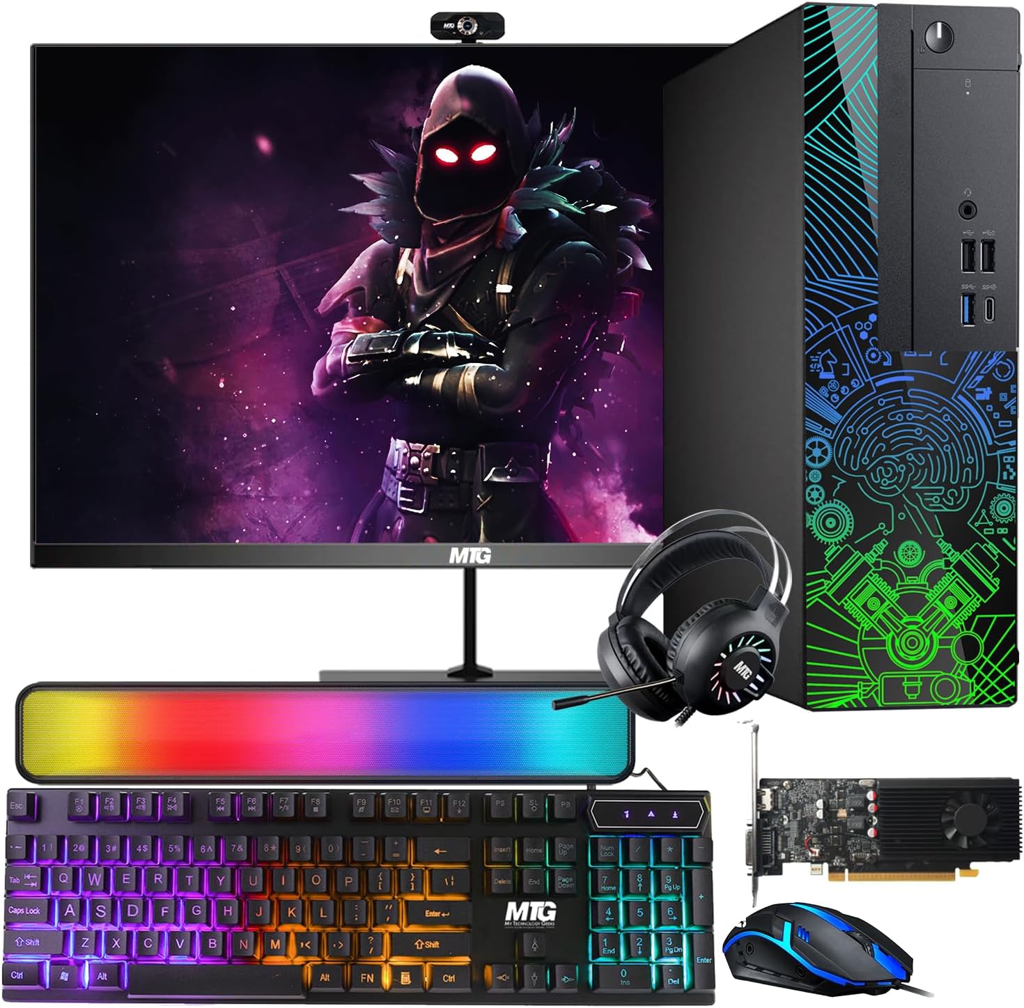Amazon.com: Lumos 8 Gaming Desktop PC, Intel Core i7 7th Gen, 16GB RAM ...