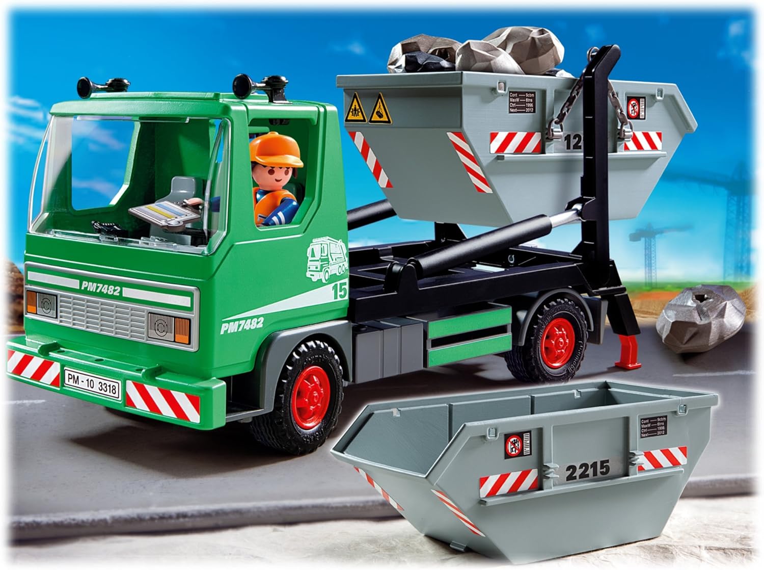 Playmobil 3318 - Skip Lorry : Amazon.co.uk: Toys & Games
